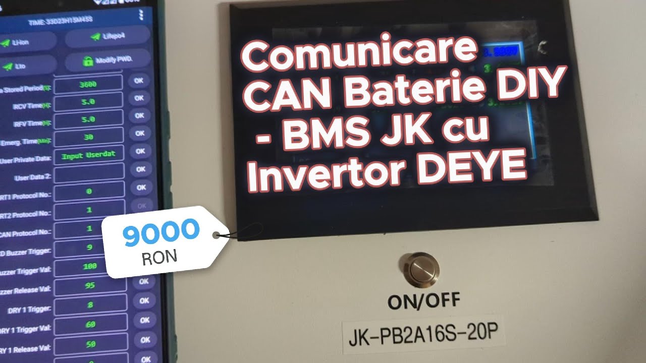 Comunicare DEYE Hybrid LV - Cum se face un cablu pentru BMS JK - YouTube