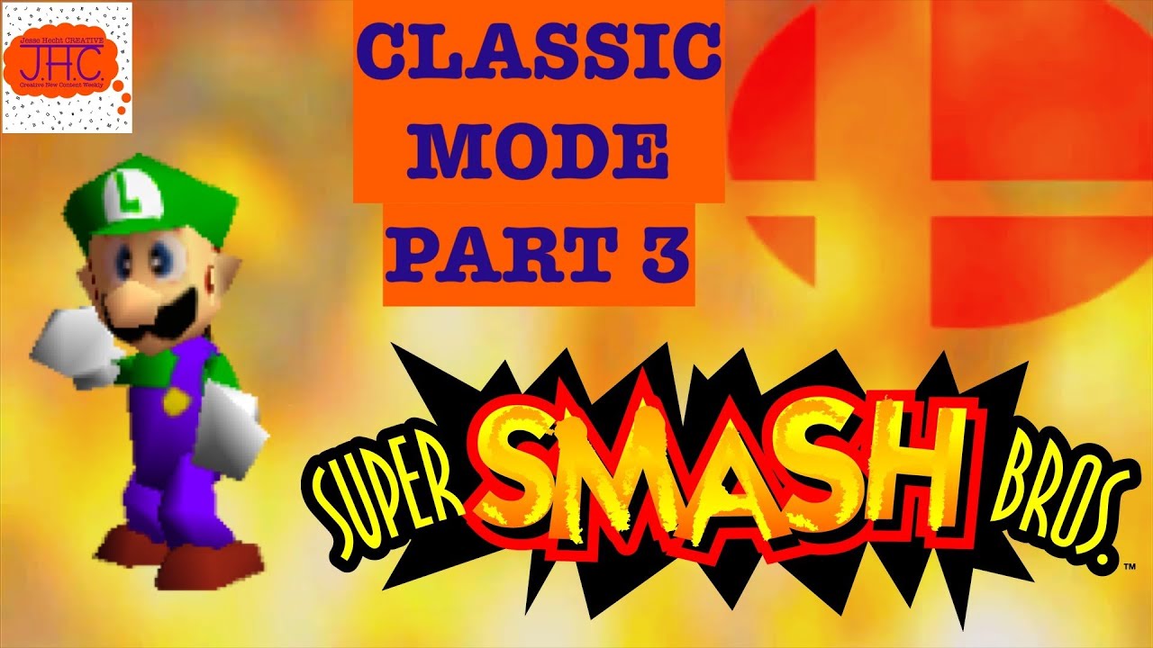 LUIGI STARE! Super Smash Brothers 64 Classic Mode Playthrough - Luigi ...