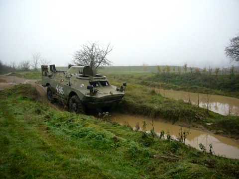 BRDM-2 Off Road on  a knife edge