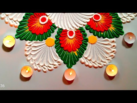 Super Excellent Rangoli ️💐 ️Trending Colorful Rangoli ️ ️Attractive ...