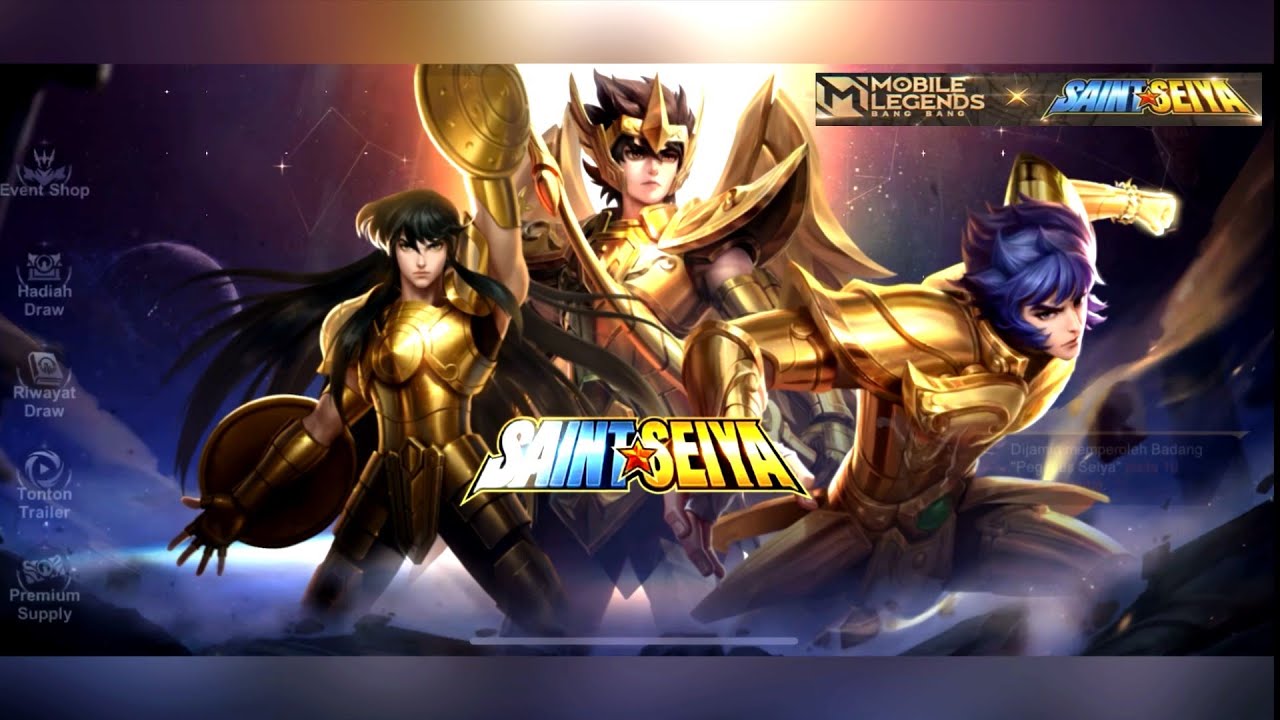 SKIN MOBILE LEGENDS TERBARU ( SAINT SEIYA ) l MOBILE LEGEND l SKIN 2022 ...