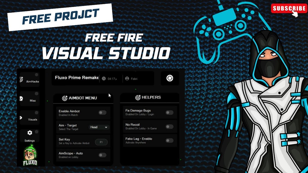 Free Fire Visual Studio Panel Project free - YouTube