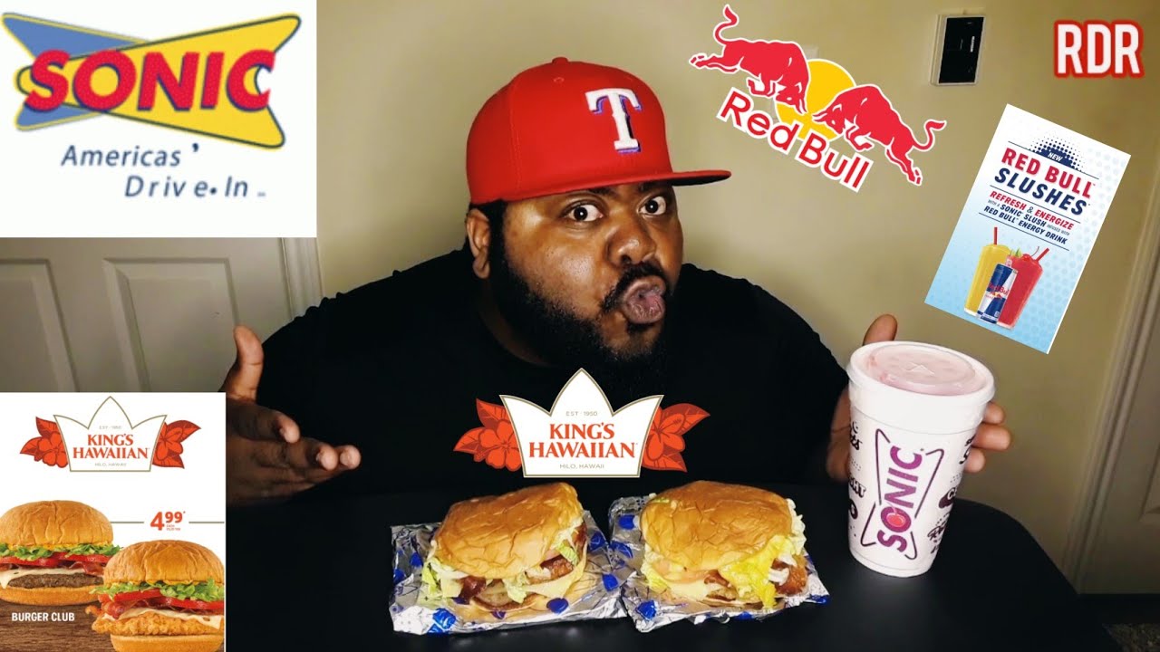 Sonic's NEW King's Hawaiian Club's/Red Bull Slush Review!!!! - YouTube
