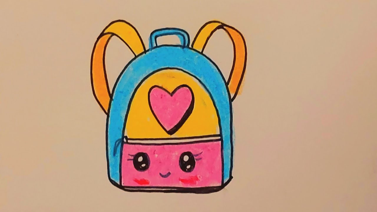 cute bag drawing easy - YouTube