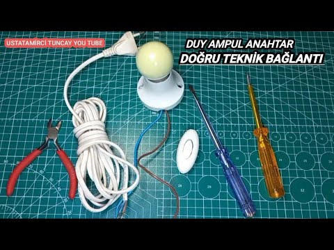 Kablo.Duy.Lamba.Anahtar. Bağlantısı Nasıl Yapılmalı 