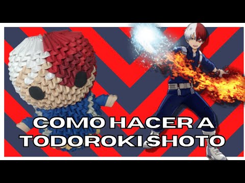 COMO HACER A TODOROKI SHOTO/origami pop 3d/boku no hero (paso a paso ...
