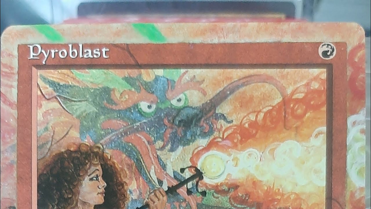 MTG ALTER- Gold Bordered Pyroblast - Border Extension - YouTube