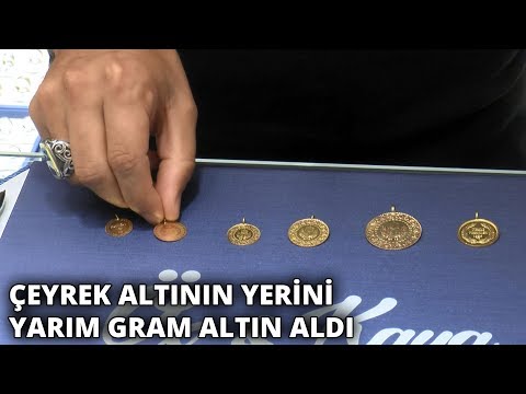 Çeyrek altının yerini yarım gram altın aldı