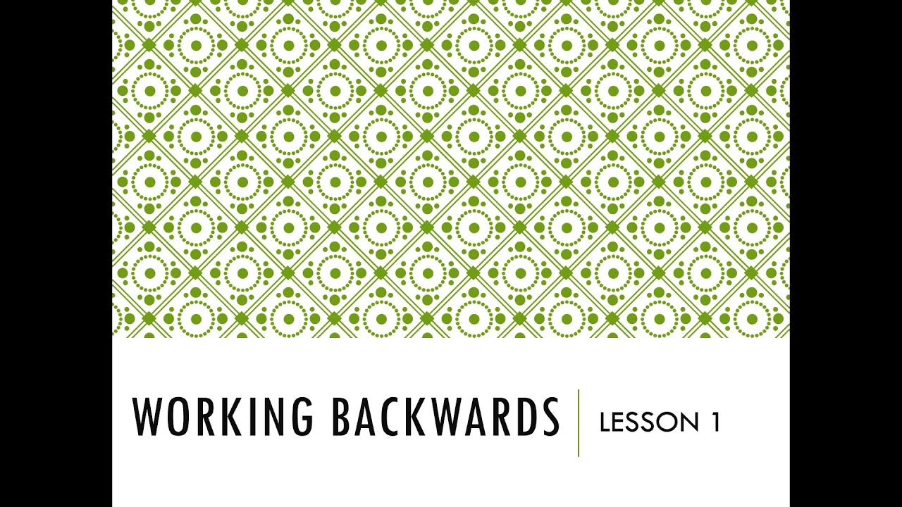 Solving Equations 1 - Working Backwards - YouTube