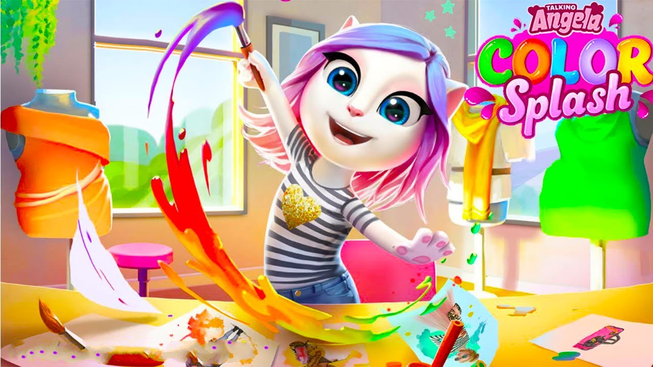 Talking Angela Color Splash by Outfit7 Android Gameplay ᴴᴰ - YouTube