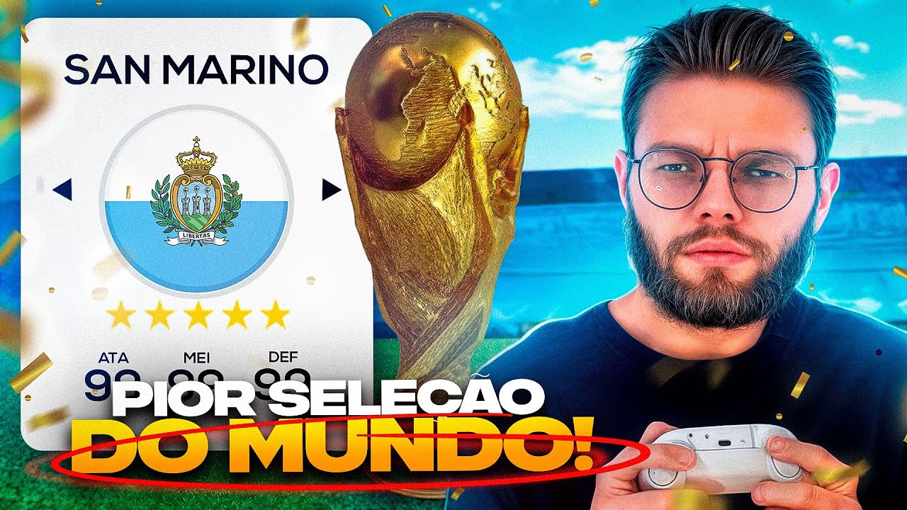 A PIOR SELEÇÃO DO MUNDO CONSEGUE SE TORNAR A MELHOR? - FIFA EXPERIMENTO ...