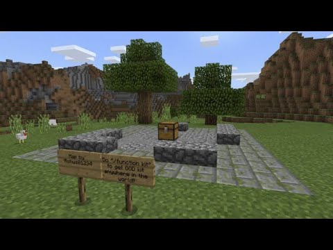 minecraft pocket edition God items - modded map - YouTube