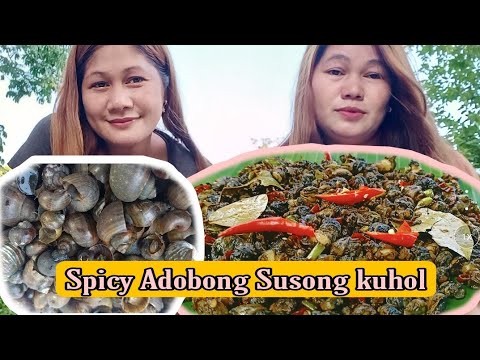 KASISTAH /outdoor cooking [ spicy adobong Susong kuhol ] - YouTube
