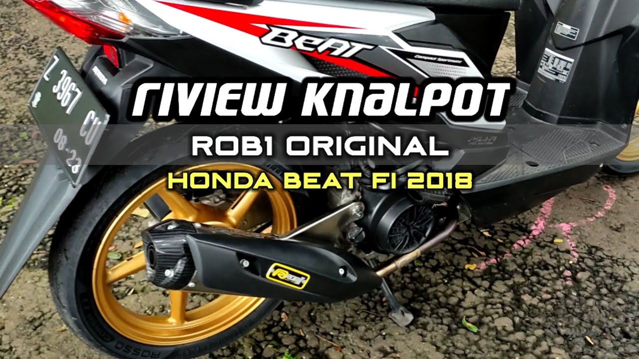 KNALPOT ROB1 HONDA BEAT FI TAHUN 2018 KEBAWAH ‼️STANDART RACING BASS ...