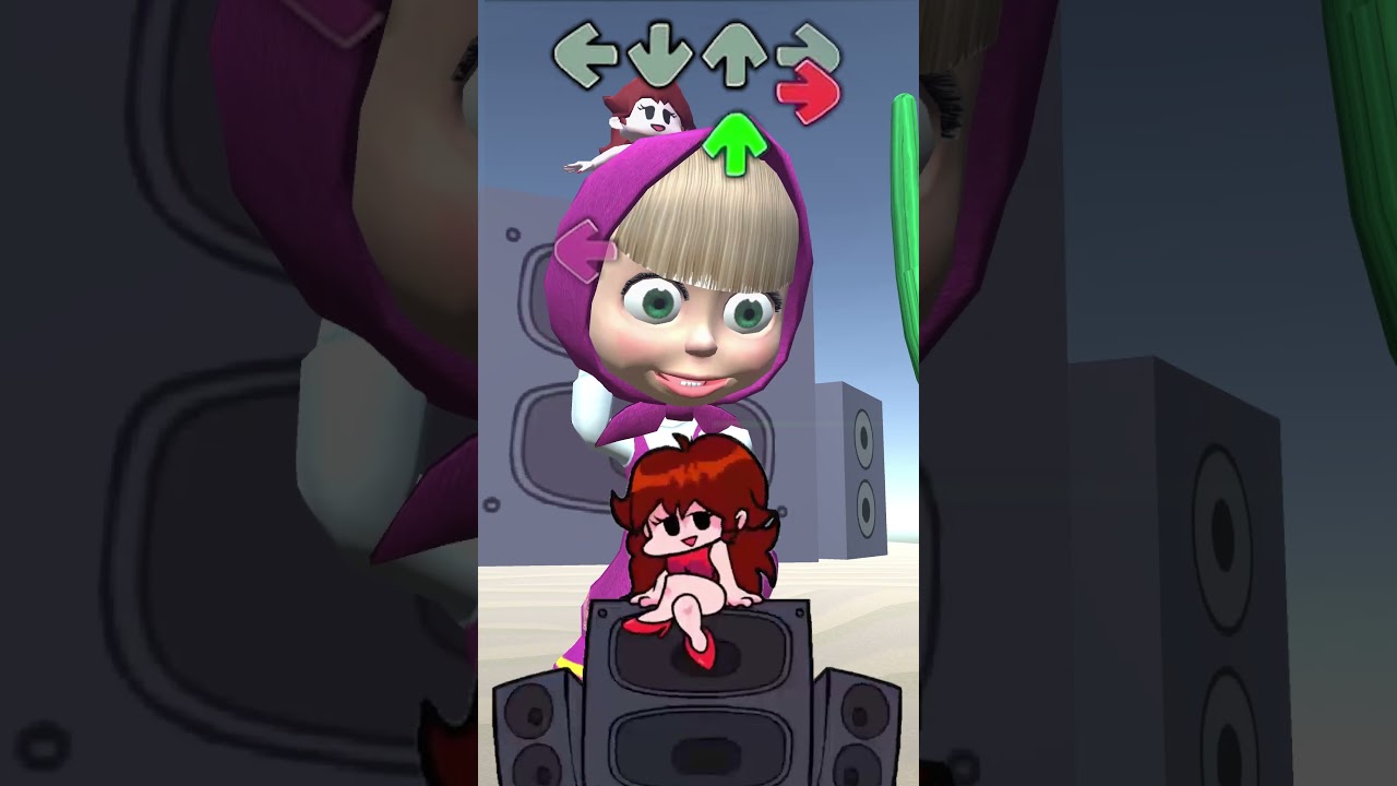 MASHA FNF Dance Monster 3D Animation - YouTube