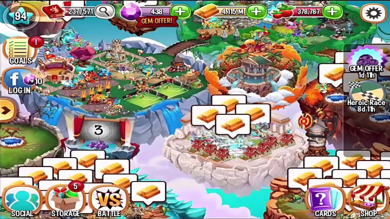 Dragon City Heroic Race Lap 4 High Guardian Dragon - YouTube