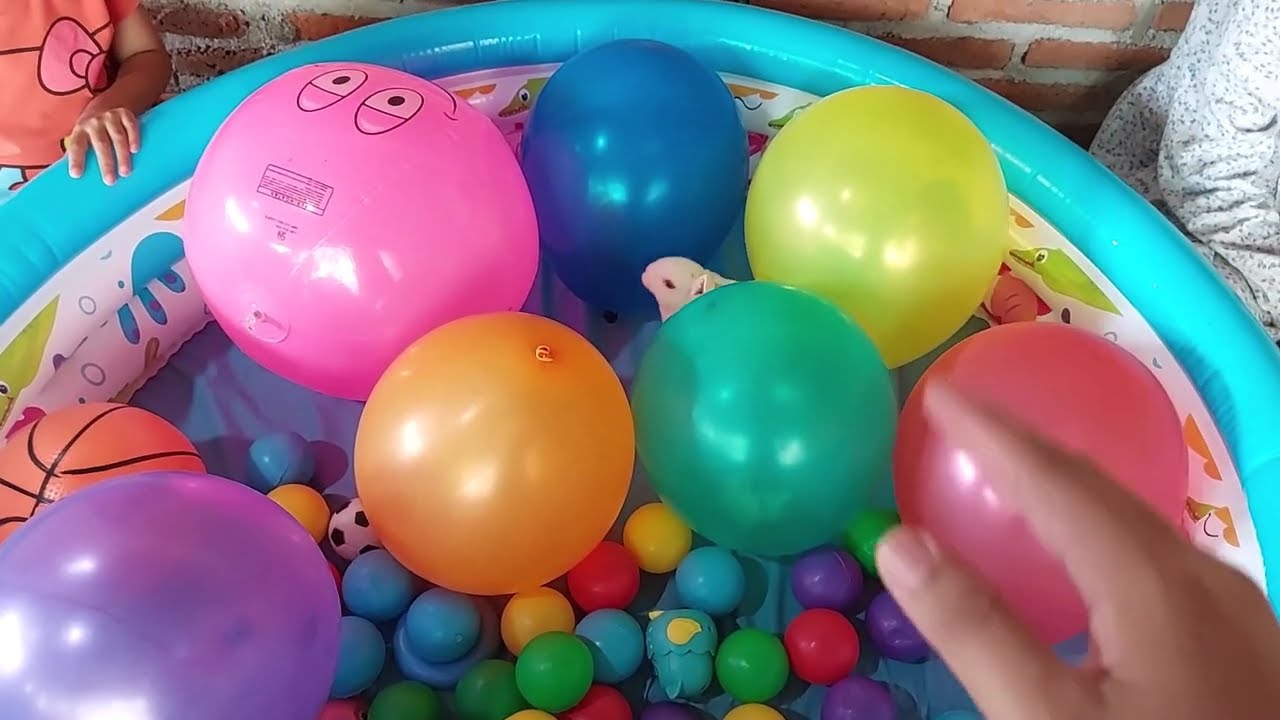 Popping Balloons, Balloons Explode, Owl, Rhino, Red Snake, Ponies ...