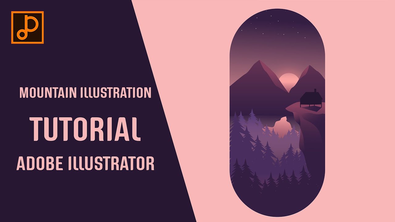 Mountain Illustration Tutorial | Adobe Illustrator - YouTube