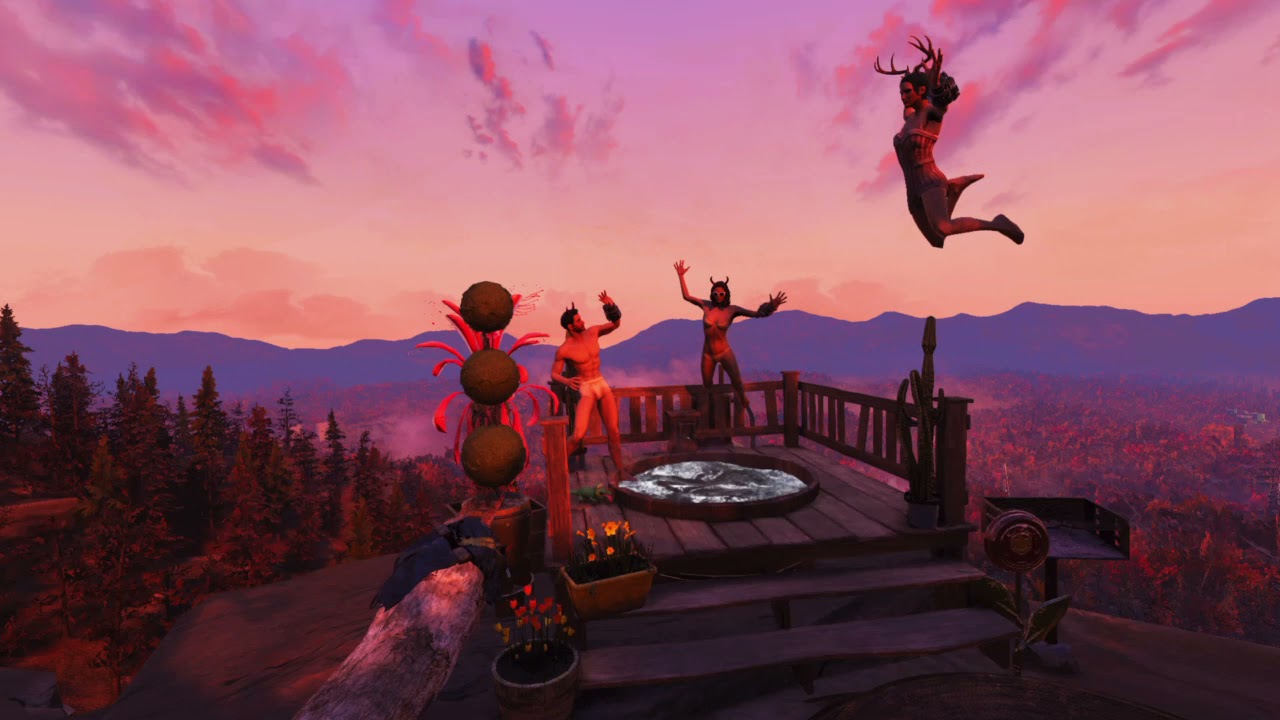 Fallout 76 hot tub photos - YouTube