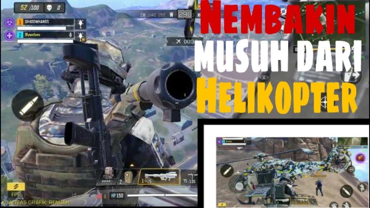 Kocak abis gan berburu musuh menggunakan helikopter#COD Mobile - YouTube