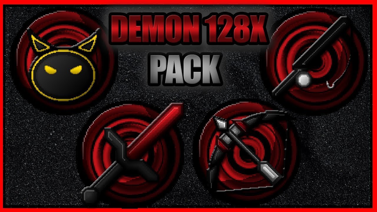 Minecraft PvP Texture Pack l DEMON 128X [1.7/1.8] ★ - YouTube