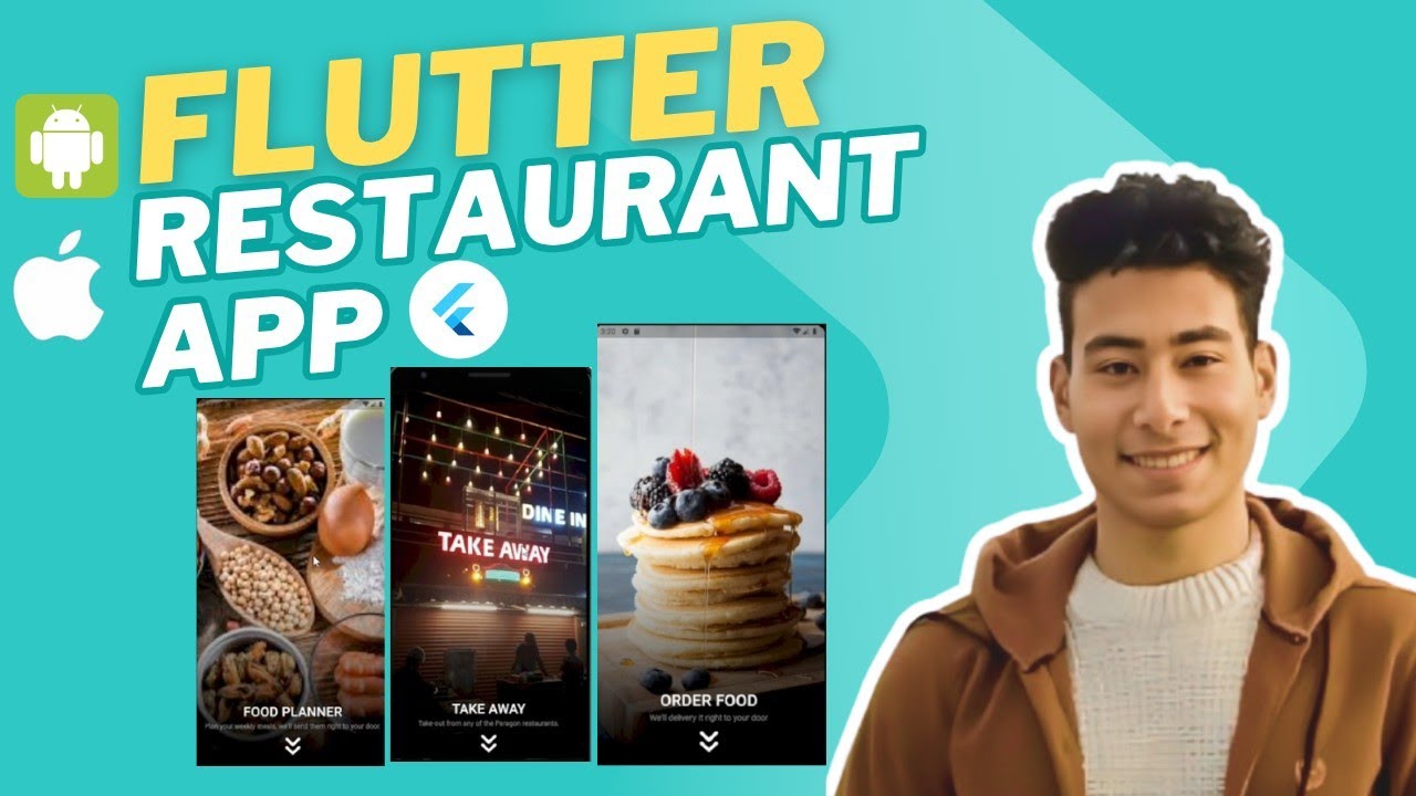 انشاء تطبيق مطعم كامل احترافى Flutter part 1 - YouTube