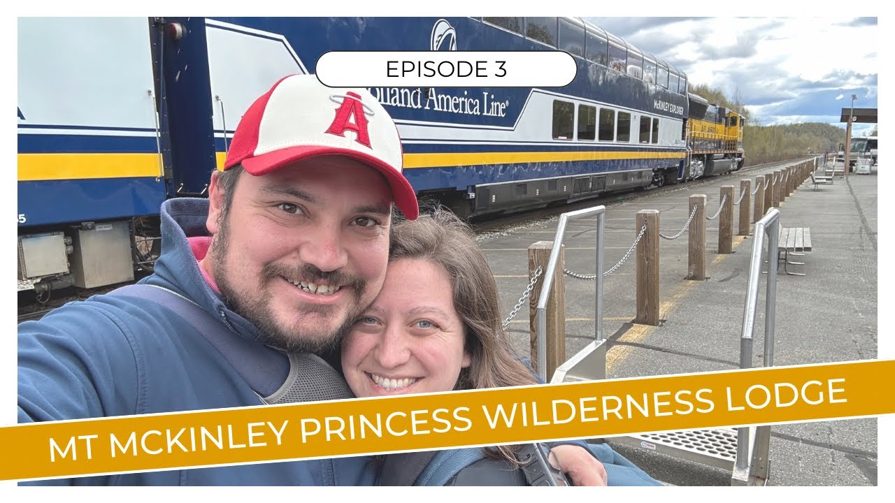 We rode a TRAIN to the Mt Mckinley Princess Wilderness Lodge (2024) - YouTube
