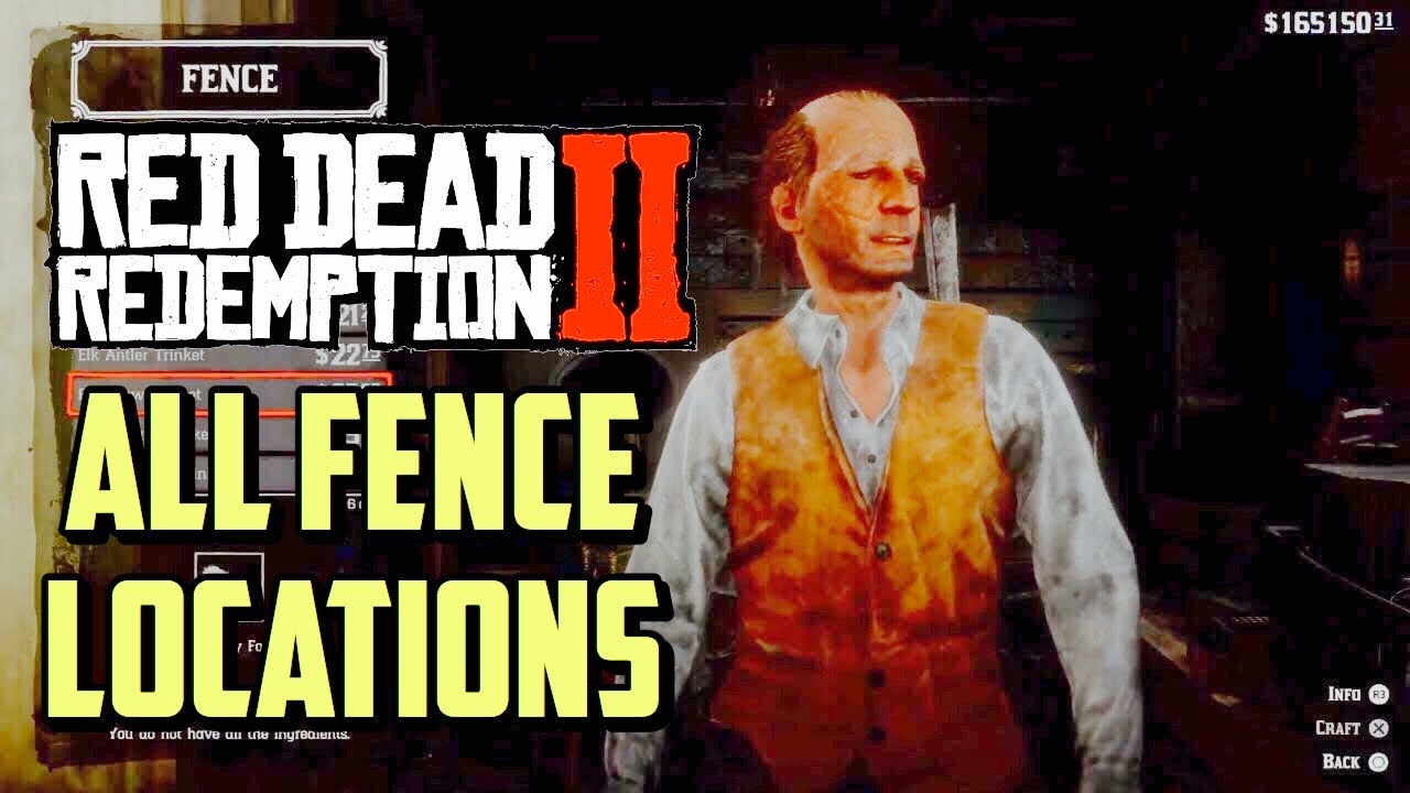 Red Dead Redemption 2 ALL FENCE LOCATIONS - YouTube