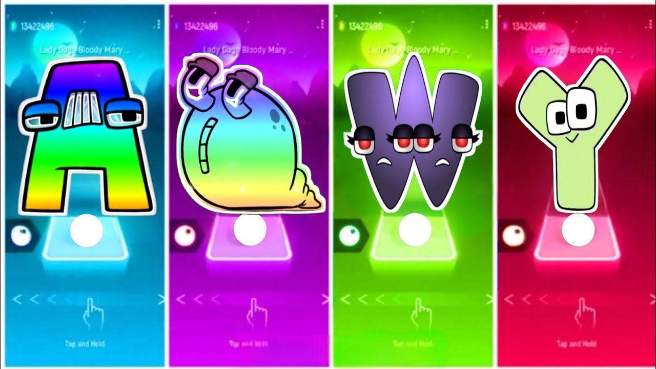 Rainbow Alphabet Lore - A 🆚 Q 🆚 Alphabet Lore - W 🆚 Y. 🎶 Who Is Best?🎵 ...