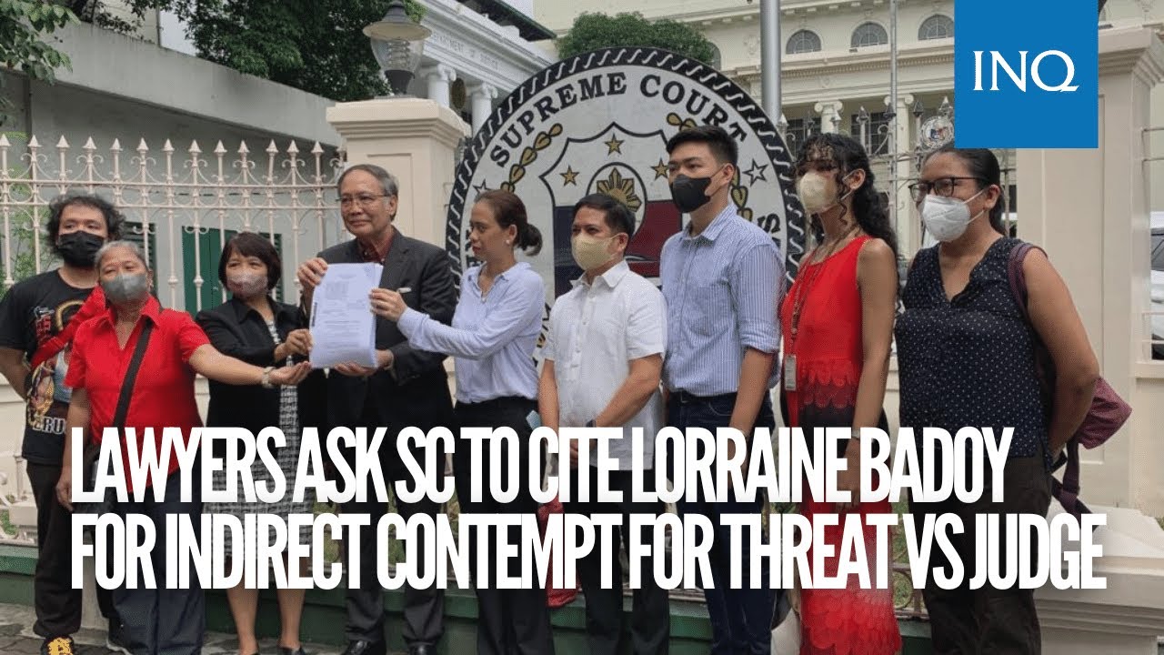 Lawyers ask SC to cite Lorraine Badoy for indirect contempt for threat ...