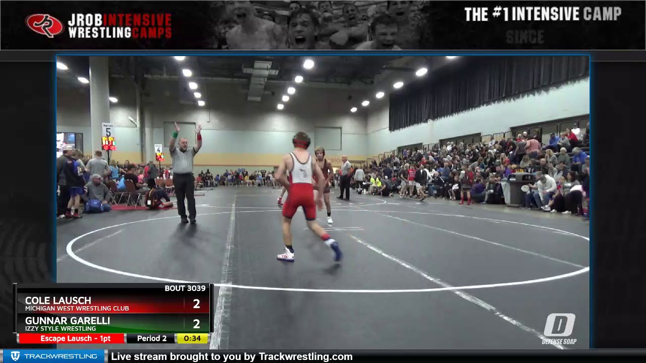 G 7-8 98 Gunnar Garelli Izzy Style Wrestling Vs Cole Lausch Michigan ...