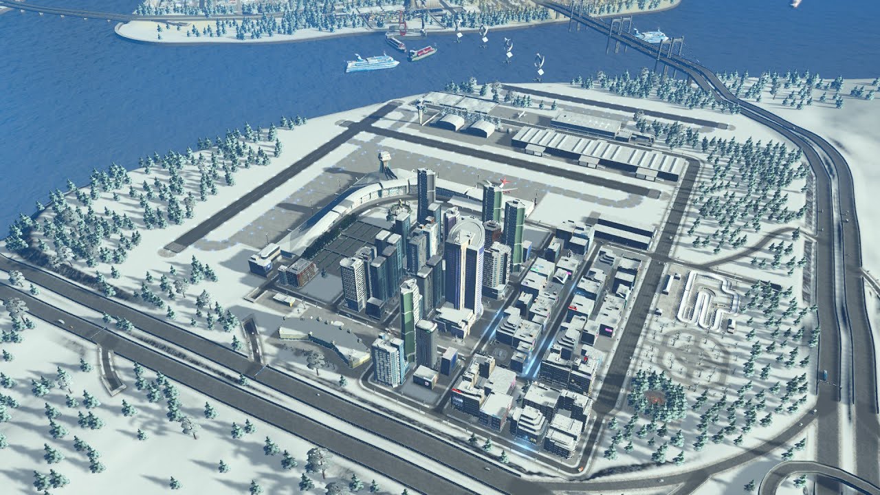 [시티즈:스카이라인] Whiteshire #13 - 국제공항단지 - YouTube