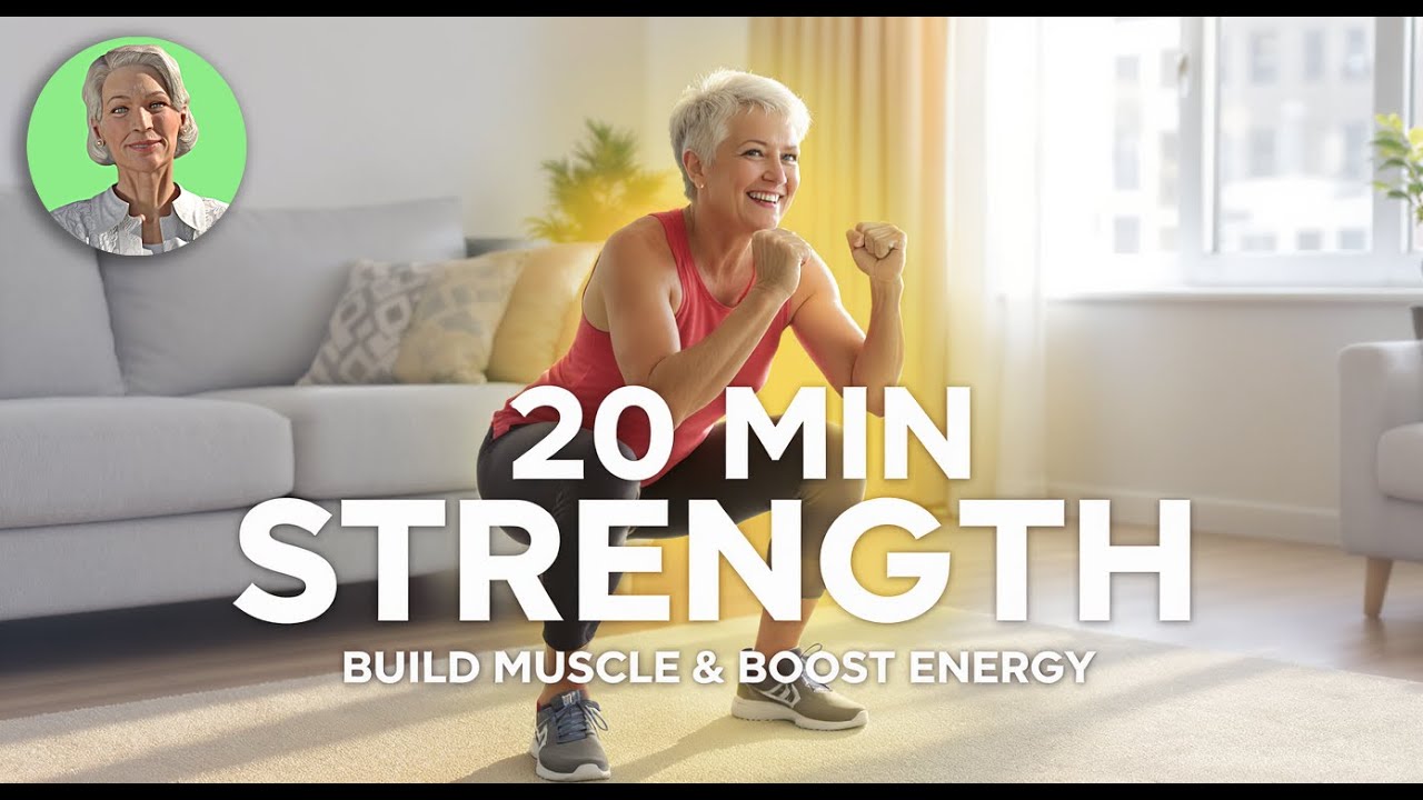 20 Min Strength Workout for Seniors: Build Muscle & Boost Energy - YouTube