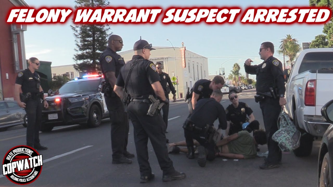 Cops Take Down Felony Warrant Suspect in the Street | Copwatch - YouTube