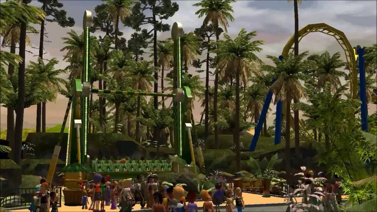 RCT3 Theme Park - Thrill Spot (HD) - YouTube