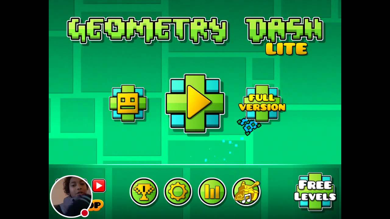 Geometry dash game play - YouTube