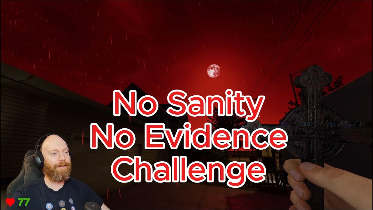 Phasmophobia 0% Sanity No Evidence Challenge - YouTube