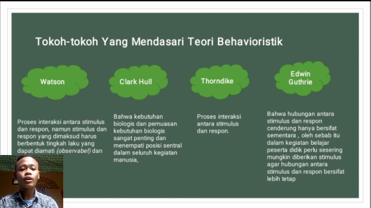 belajar dan pembelajaran .Teori belajar behavioristik - YouTube
