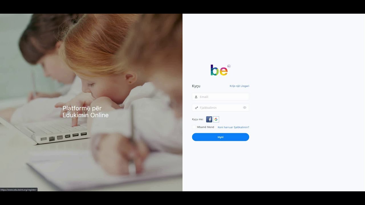 Kycja dhe Regjistrimi në Platformën e Edukimit Online - YouTube