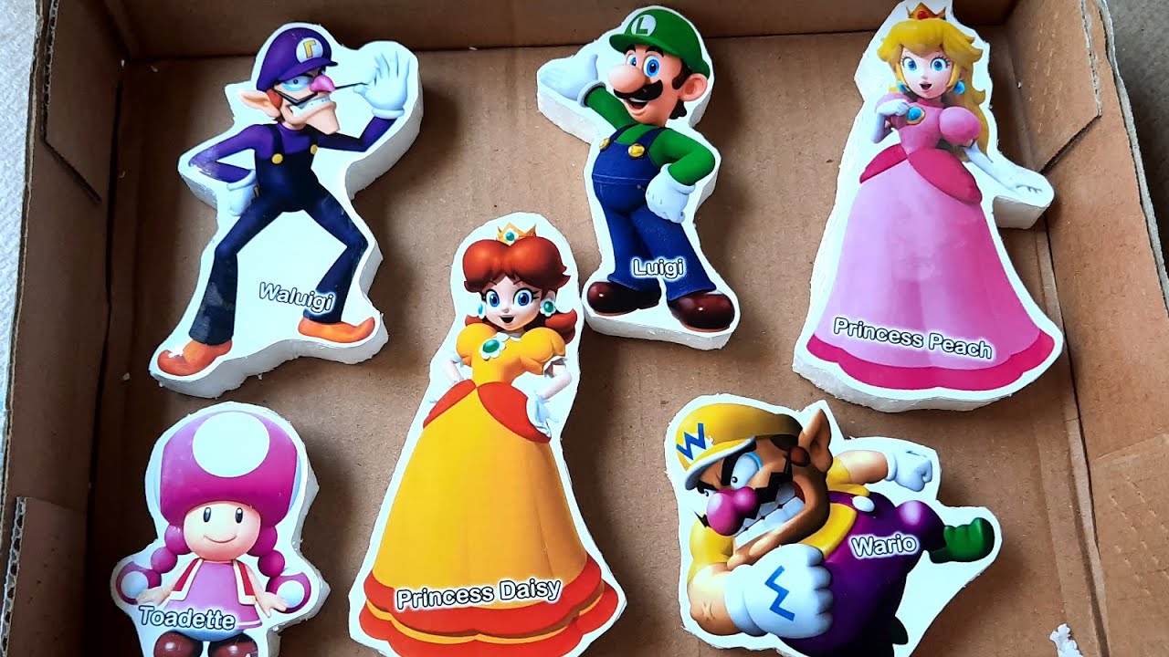 Box Full of Mario Bros v Toadette Waluigi Falling asleep with Super ...