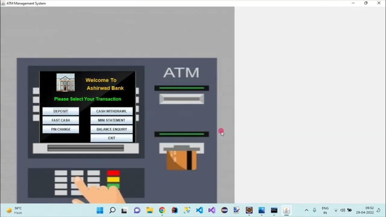 ATM MANAGEMNET SYSTEM_CORE JAVA + SQL_TCR Innovation - YouTube