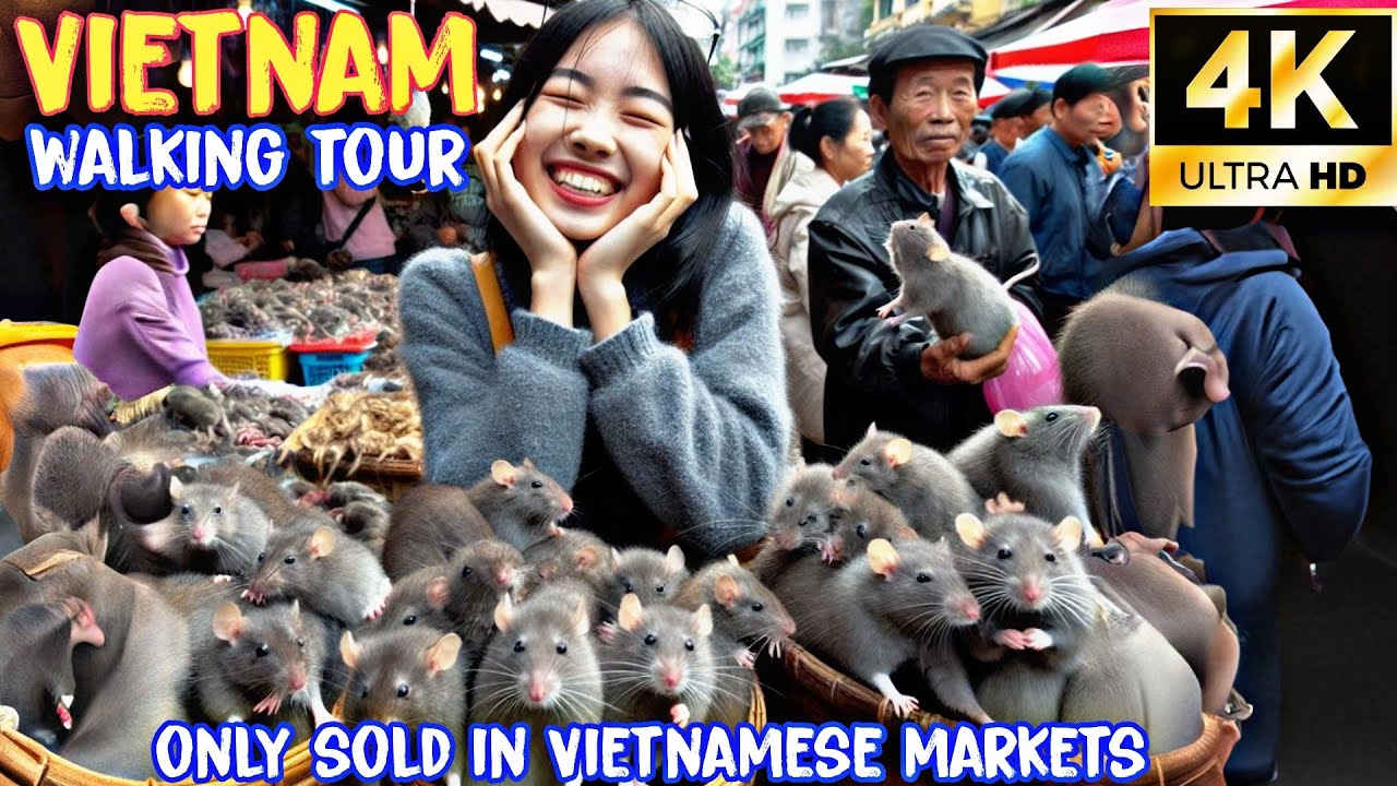 walking tuor Vietnam #59. Mice are also sold in Vietnamese markets ...