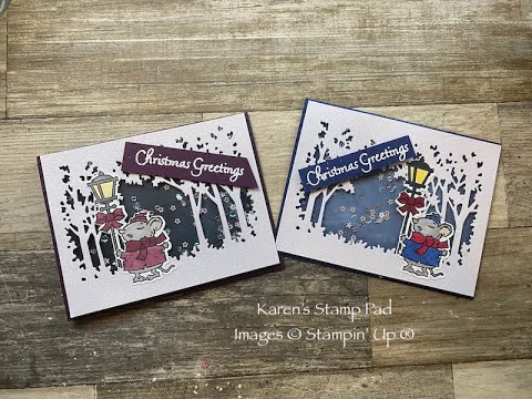 Caroling Mice Shaker Card - YouTube