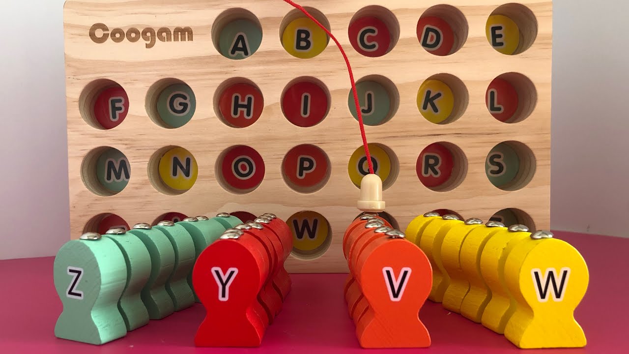 Learn ABC Alphabet FAST l 26 Magnetic A-Z English Fish Letters for kids ...