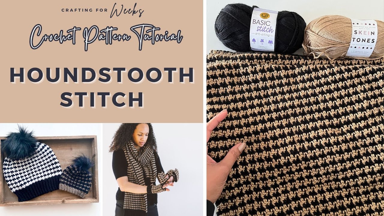 How to Crochet the Houndstooth Stitch - YouTube