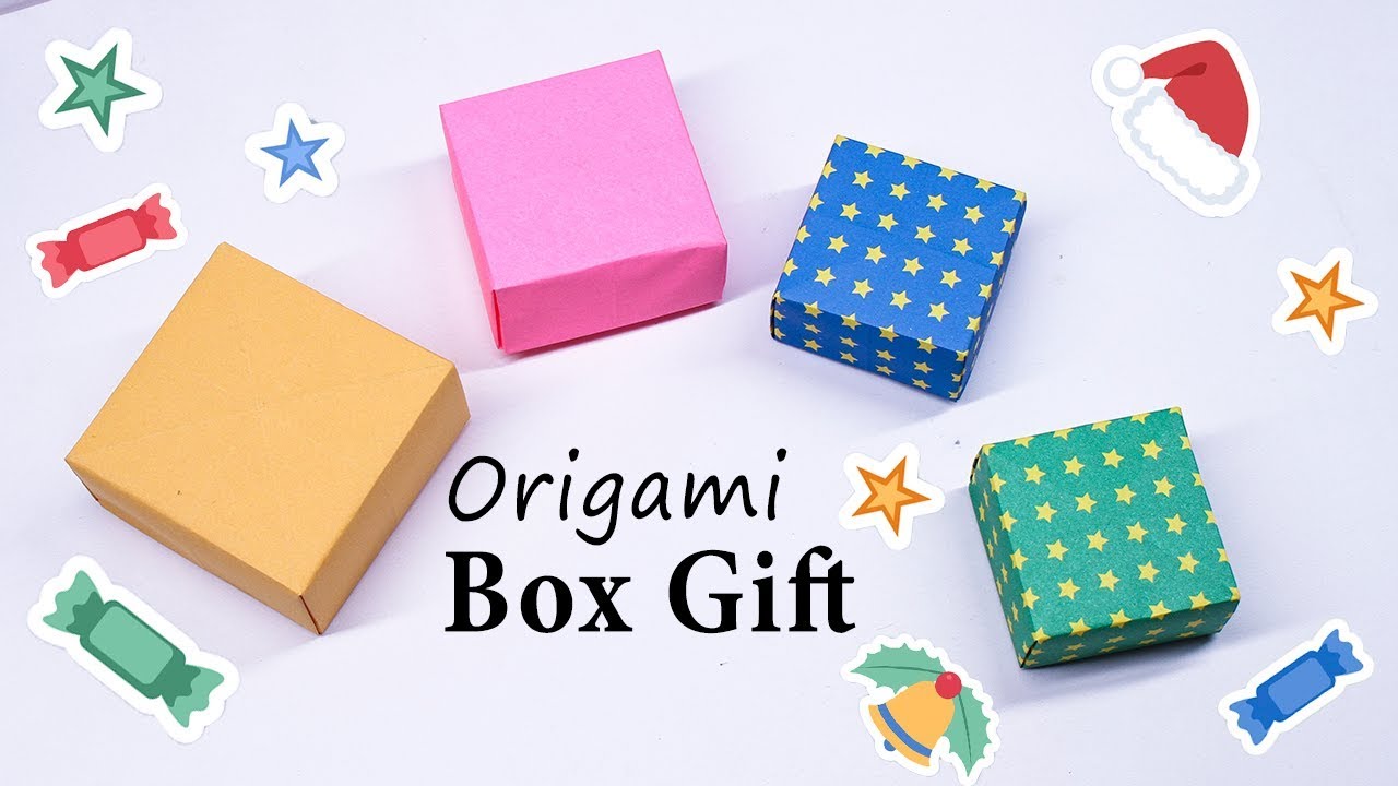 Easy origami box gift - YouTube
