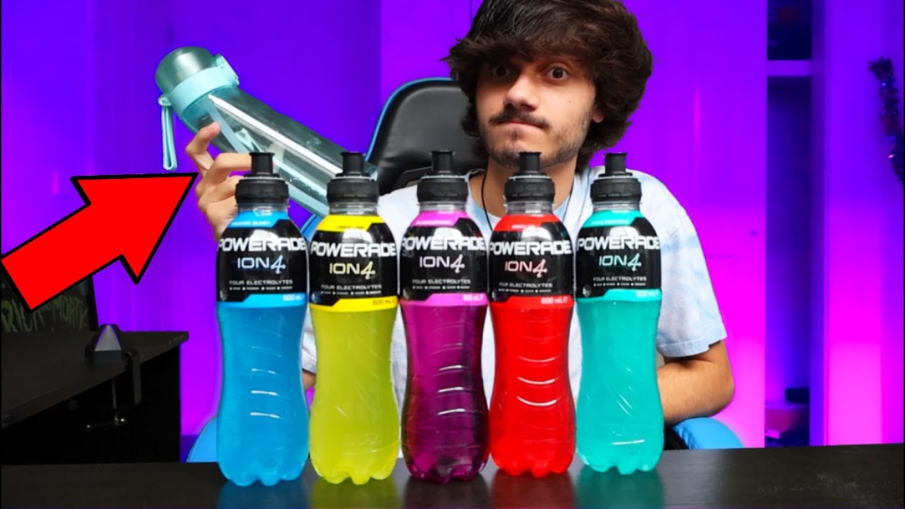 I Tried Powerade Flavors With The Air Up Water Bottle - YouTube