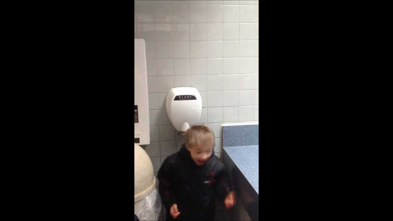 Jacob and the Hand Dryer - YouTube