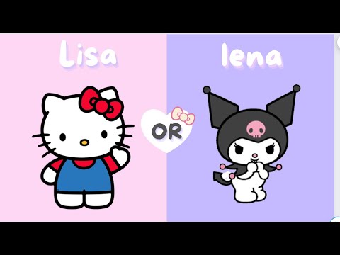 Lisa or Lena || Hello Kitty Vs Kuromi💕Sanrio💕
