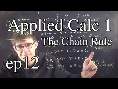 Applied Calc 1 Ep 12: The chain rule - YouTube